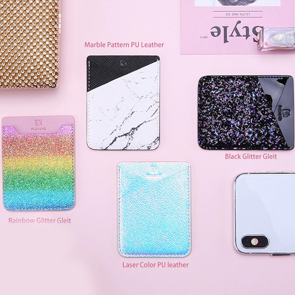 Adhesive Credit Card Holder Wallet For Cell Phone New Y Back -TOP Stick ...