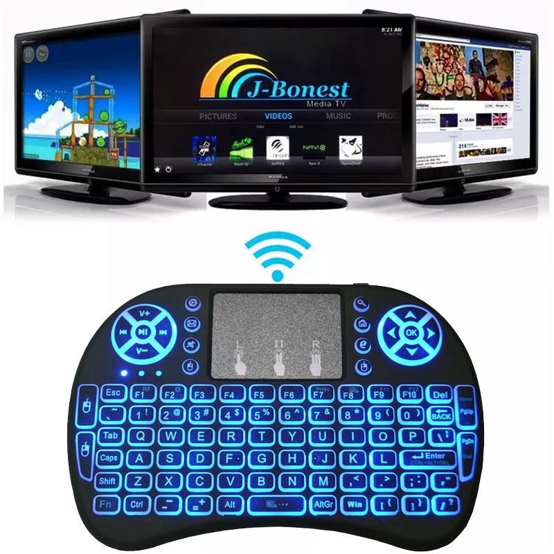Buy Wireless Mouse Wireless Keyboard I8 Backlight Touchpad Projector 2 ...