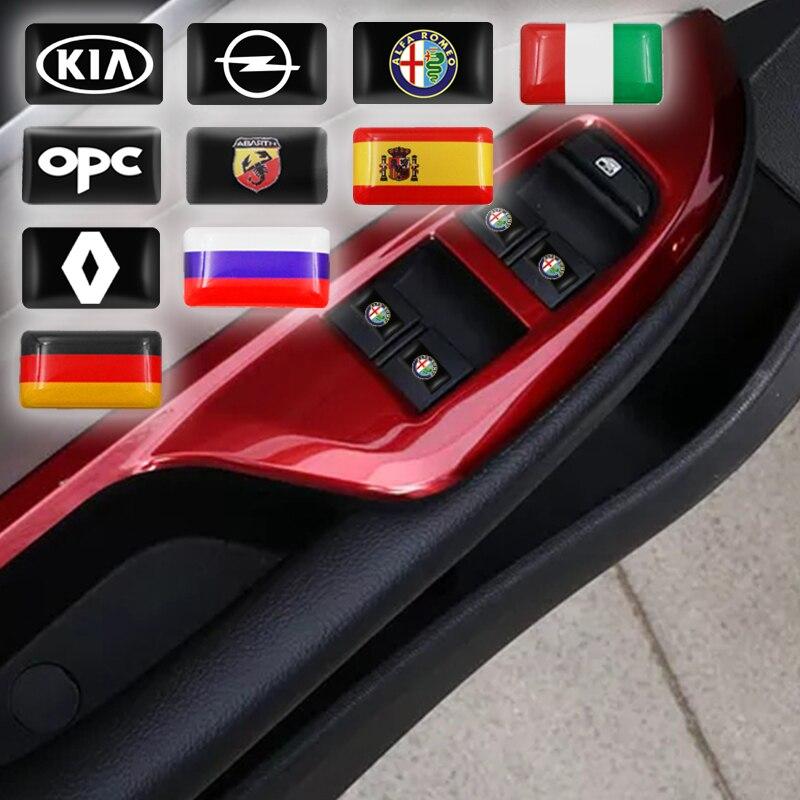 10pcs Car Decorative Small Badge Steering Wheel Sticker For Audi Sline ...