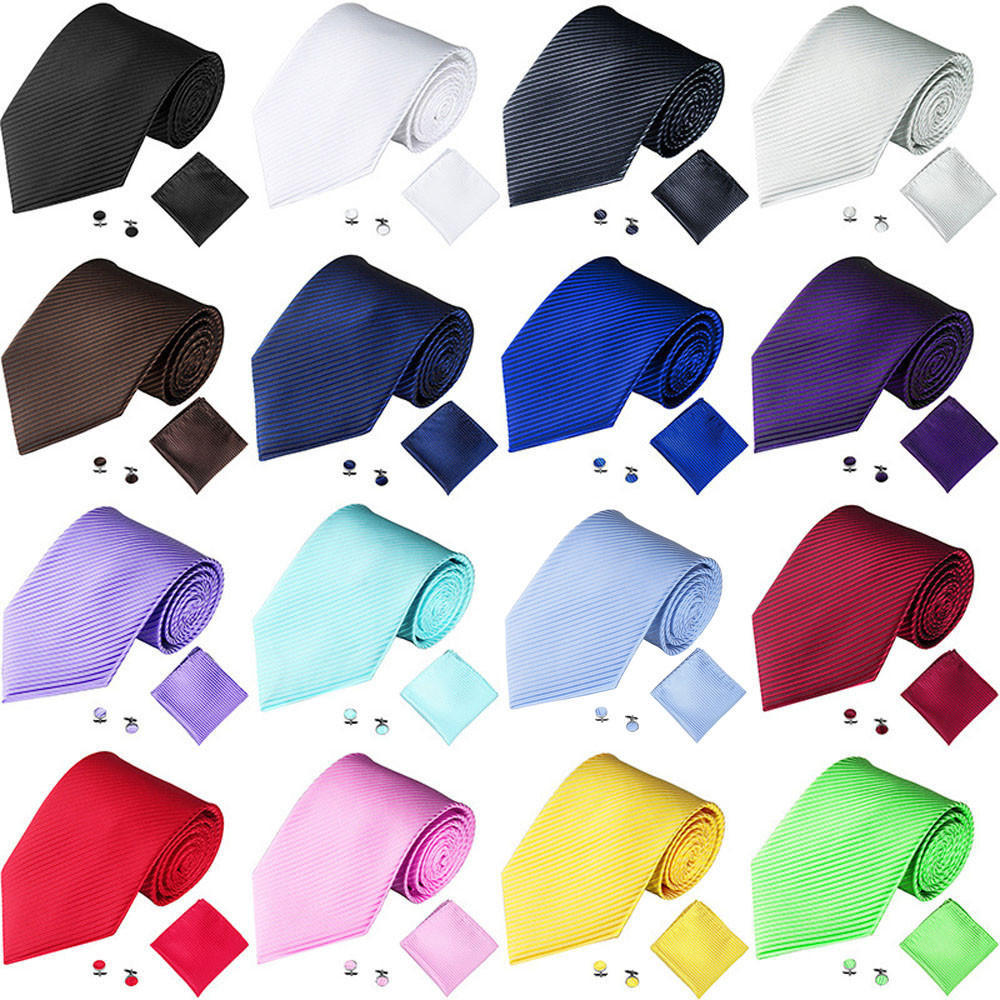 Buy Casual Slim Necktie Solid Skinny Neck Party Wedding Tie at ...