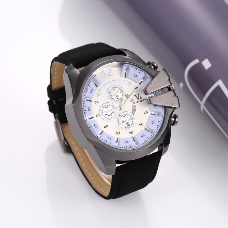 Buy V6 Sports Men's Watch Military Leather Clocks at affordable prices ...