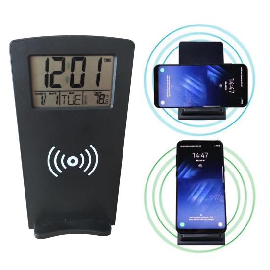 Plar Bear Desktop Wireless Charging Stand Mobile Phone Holder Time ...
