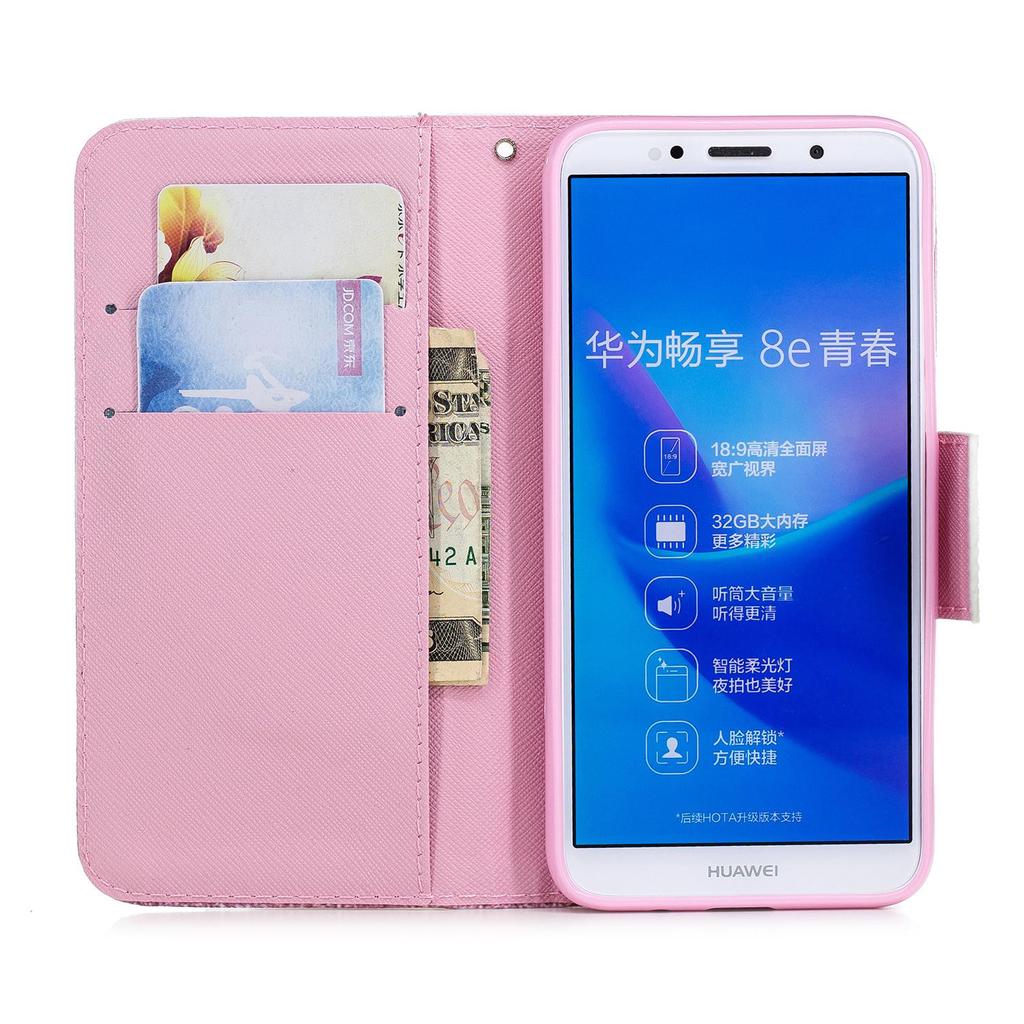 Buy Premium PU Leather Wallet Case Lovely Cat Painted Drop Resistance ...