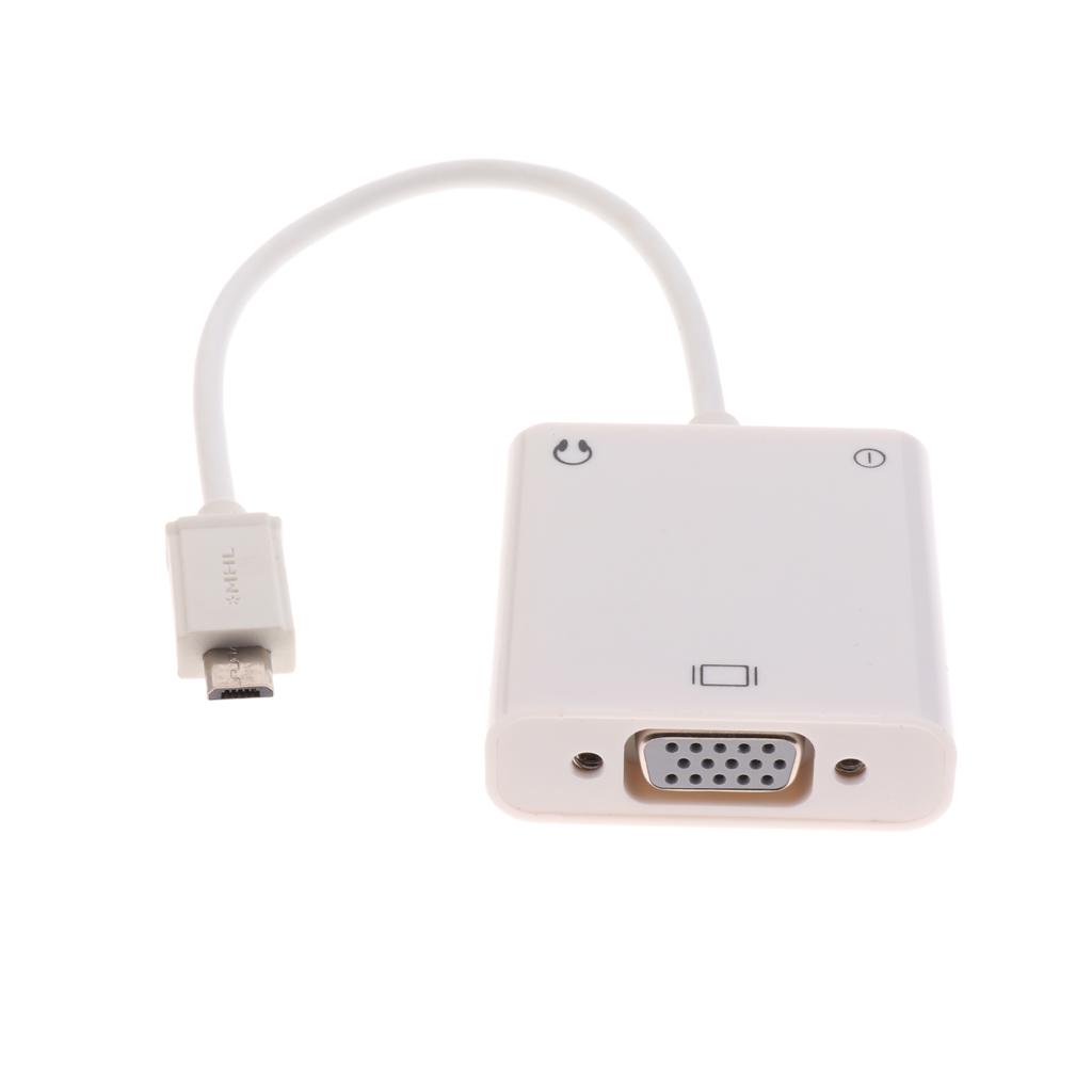 Buy Micro USB To VGA Adapter Audio Converter Male Female& Type-c ...