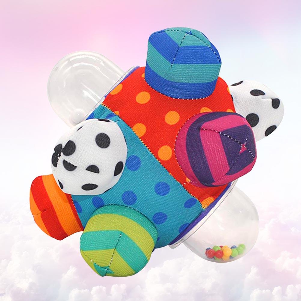 Buy 1PC Bumpy Rattle Toy Soft Cloth Multicolor Cartoon Baby Educational ...