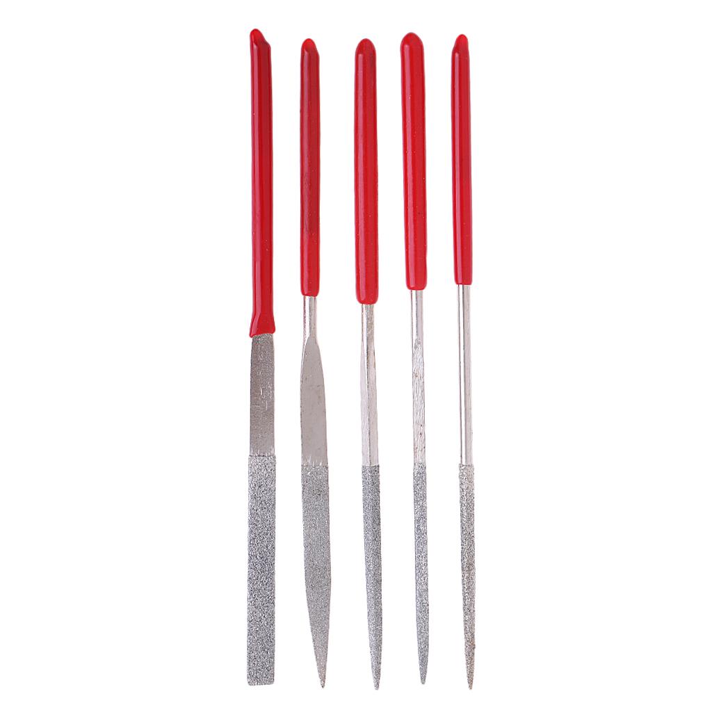 Buy 5 Pieces Woodworking Tools Mini Rasp Files Set DIY Model Kit at ...