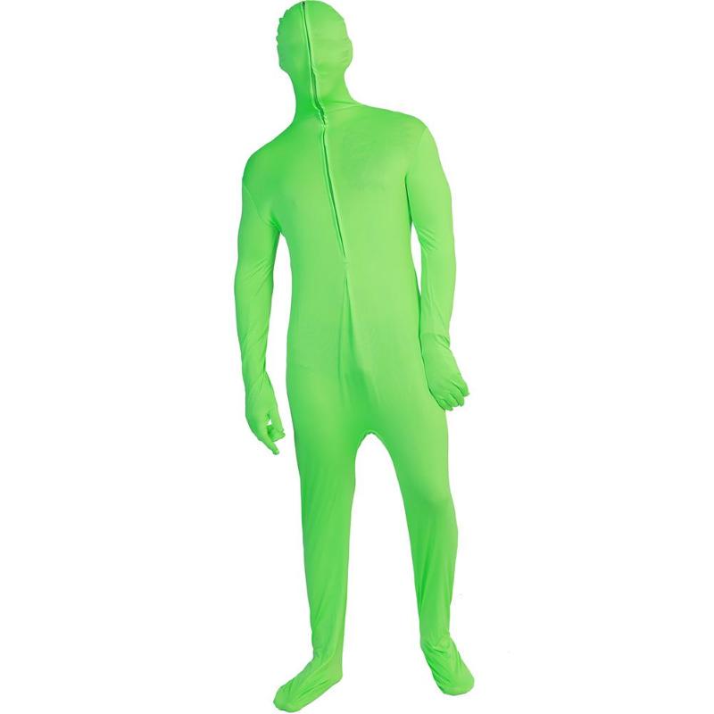 Buy Men Solid Color Jumpsuit Halloween Cosplay Costume Invisible Tight ...
