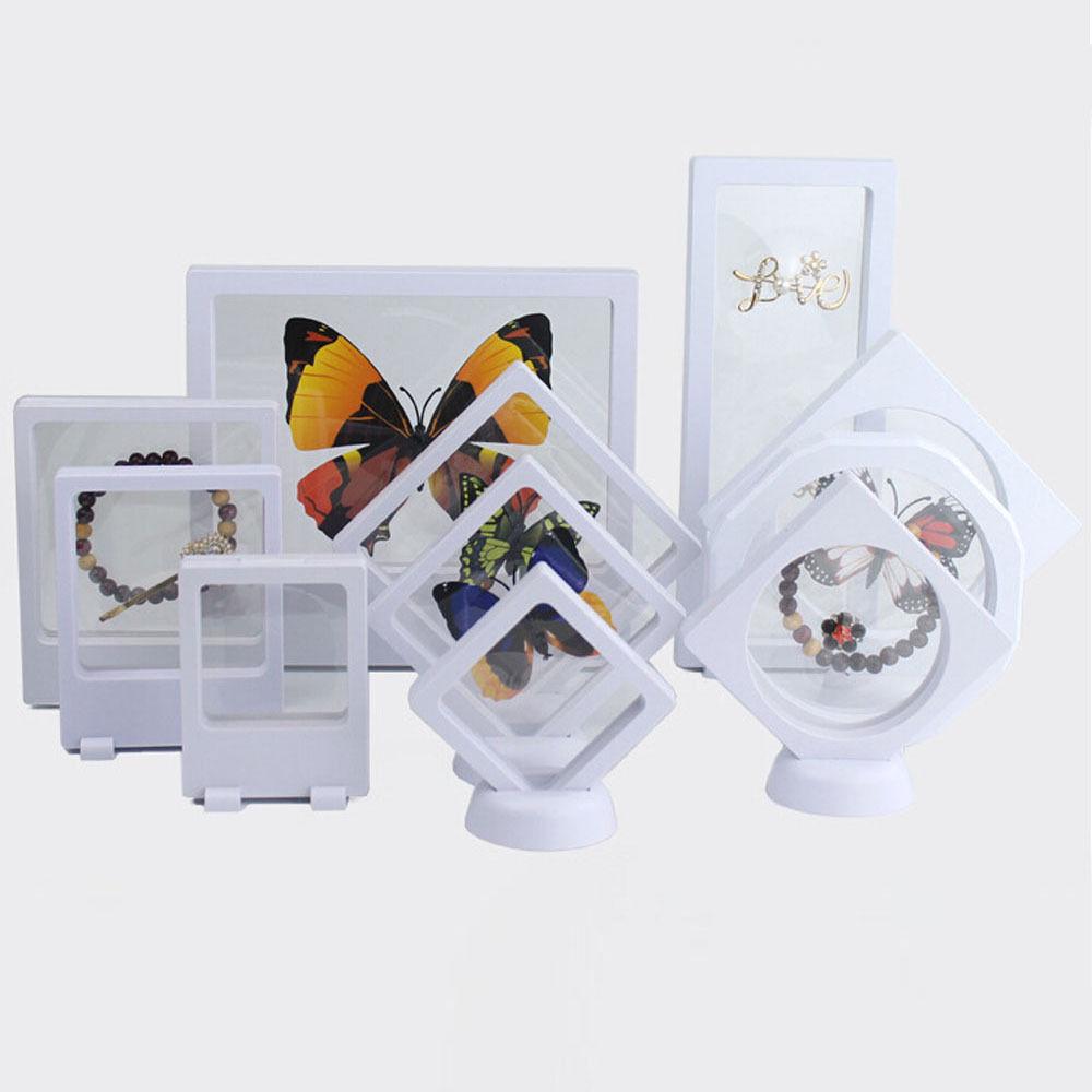 Buy Clear Jewelry Suspended Coins Floating Display Case Stand Holder ...