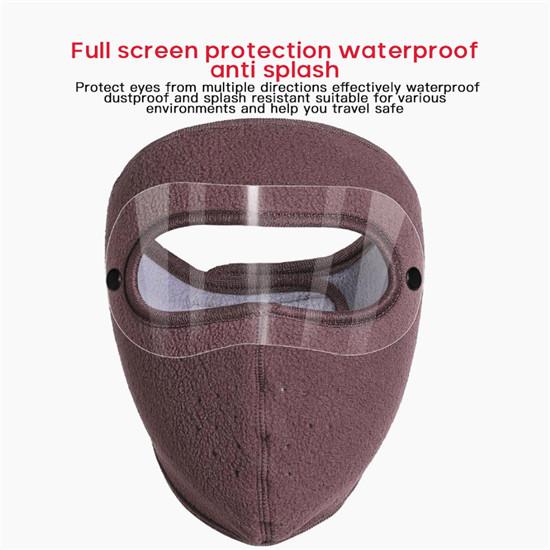 Buy Windproof And Warm Full Face Mask Anti Fog Removable Eye Protection ...