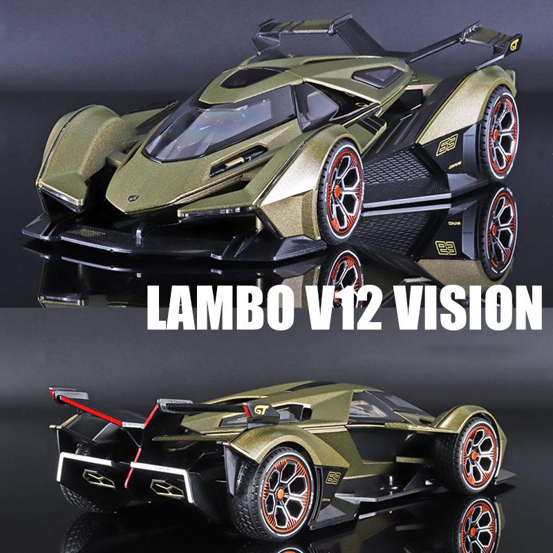 Cheap 1:22 Scale Lambos Vision Gran Turismo V12 GT Simulation Sprot Car ...