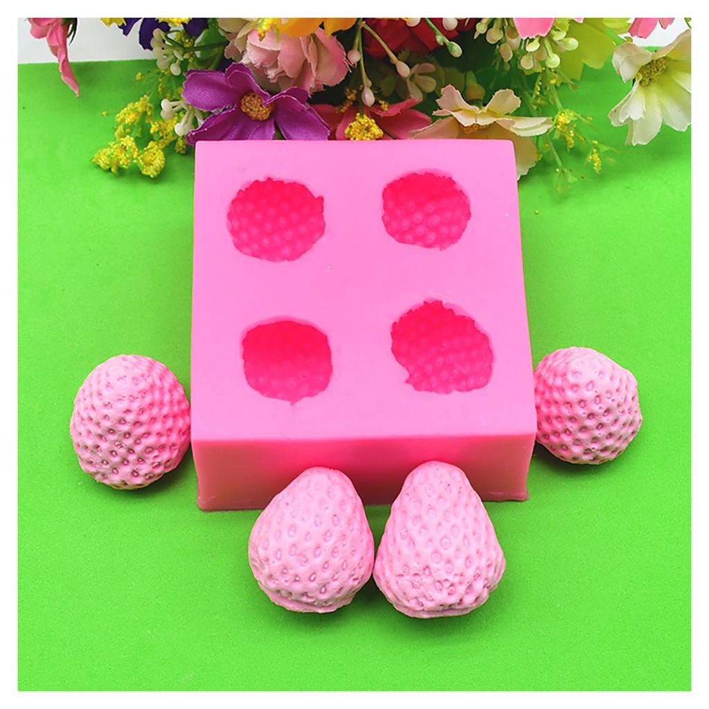 Buy Liz 3D Big Strawberry Silicone Fondant Icing Mould Wedding Cake ...