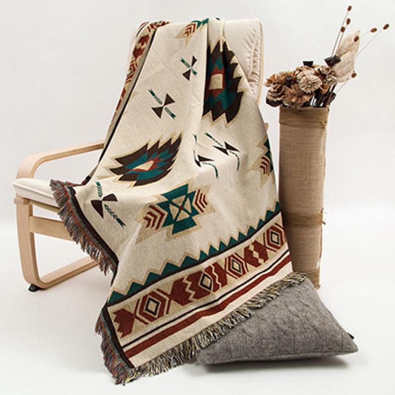 Nordic Aztec Navajo Geometric Rugs Throws Blanket Native American ...