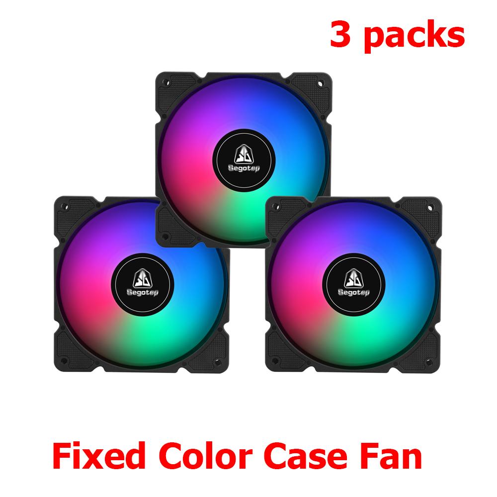 Buy Segotep GX12 Plus 120mm Large 4Pin Rainbow Color Cooling Fan for ...