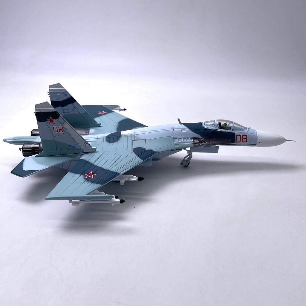 Buy 1:100 Sukhoi Su27 Military Diecast Fighter Aircraft Model Toy ...