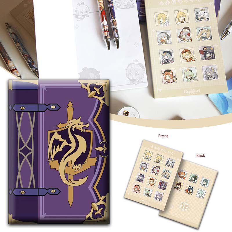 Buy Cosplay Mona Impact Genshin Notebook Cartoon Student Thick Diary ...