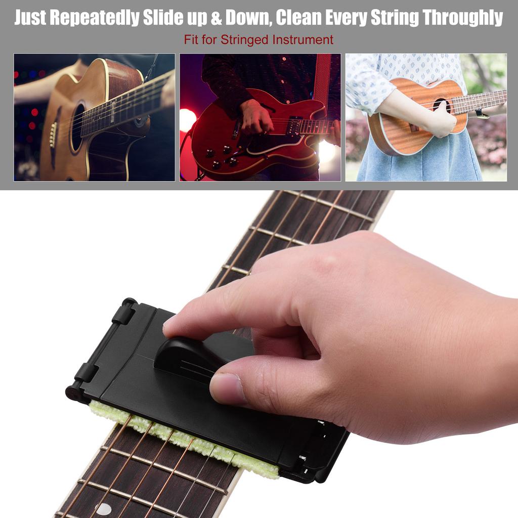 Cheap String Scrubber Fretboard Cleaner Fingerboard Cleaning Cloth for ...