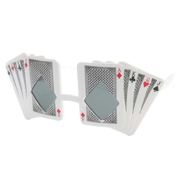 Buy Poker Novelty Sunglasses Playing Cards Glasses Party Favors (Grey ...