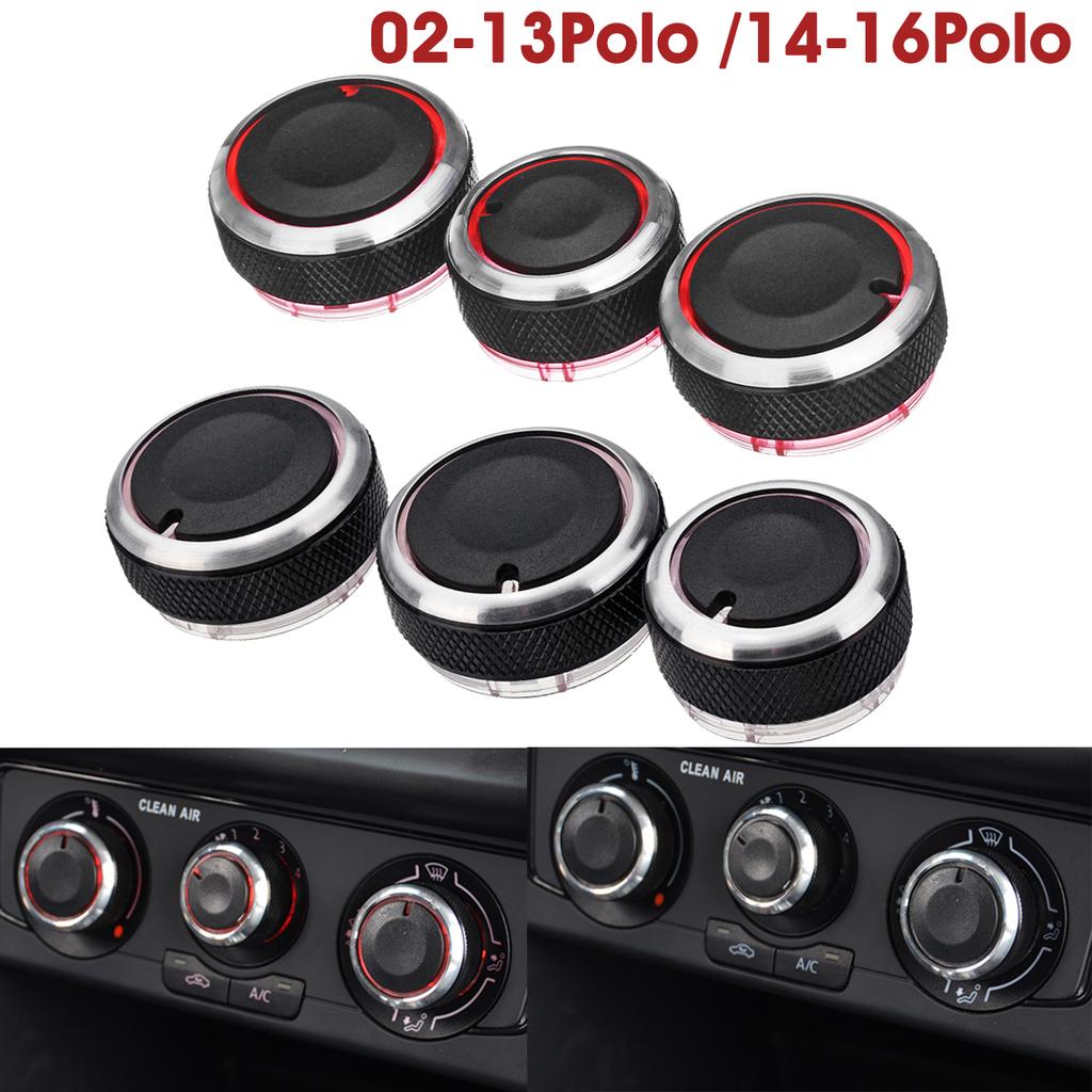 Buy Autoleader 3Pcs 02-13Polo /14-16Polo Aluminum Alloy Black/Red Car ...