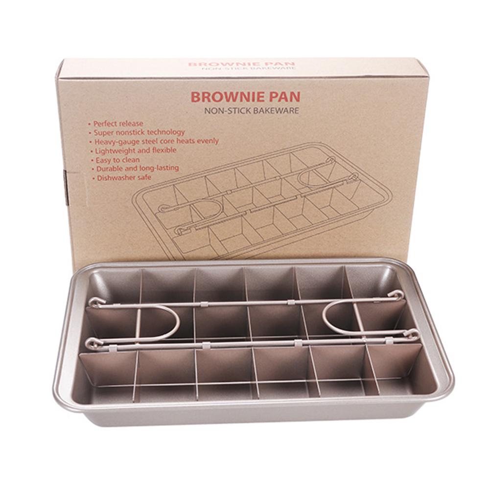 Buy Brownie Nonstick Baking Pan with Built-In Slicer Non-Stick Pans ...