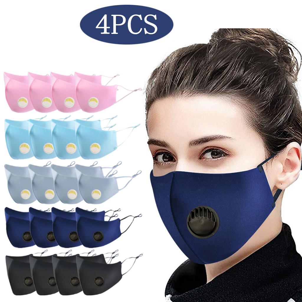 Buy 4PCS Adult Outdoor Protect Mask Safety Reusable Washable Protect ...