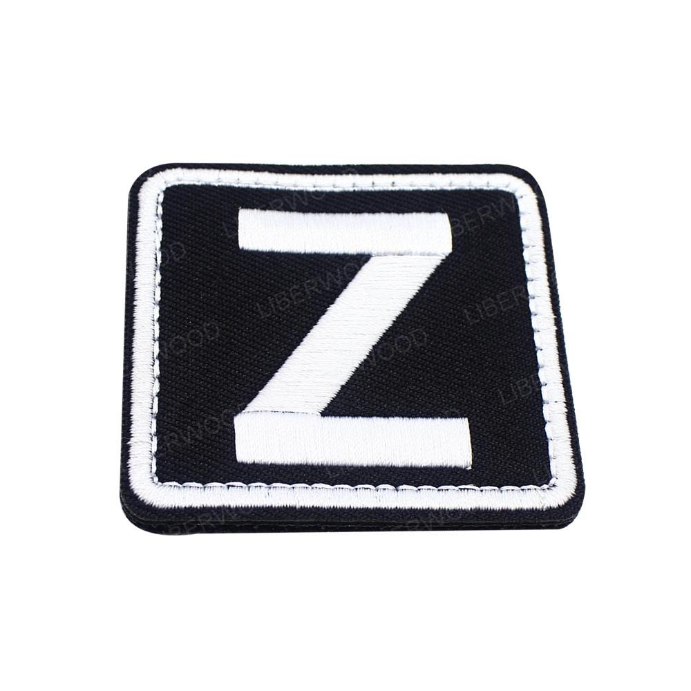 Buy Russian Embroidered Patch Russia Badge Z Letter Embroidery Hook ...