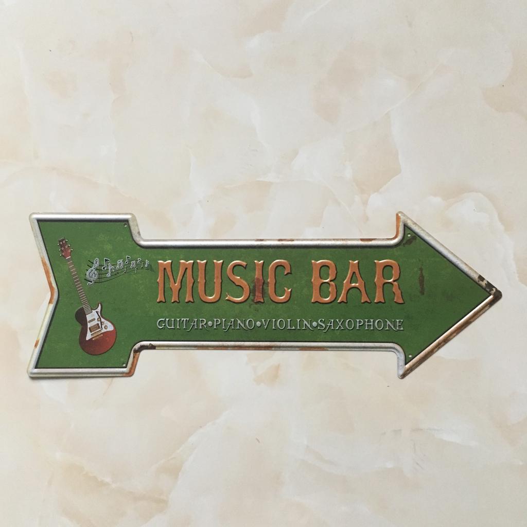 Buy Retro Style "Welcome" Coffee Cafe Arrow Shaped Cast Iron Painting ...