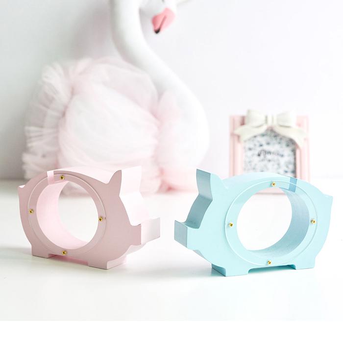 Buy Cute Animal Wooden Money Box Wood Animal Money Boxes Coin Piggy ...