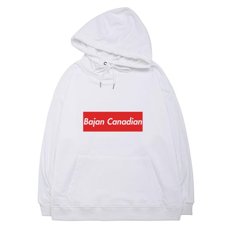 Buy Hoodies For Unisex White Hooded Sweater Bajan Canadian Minecraft ...