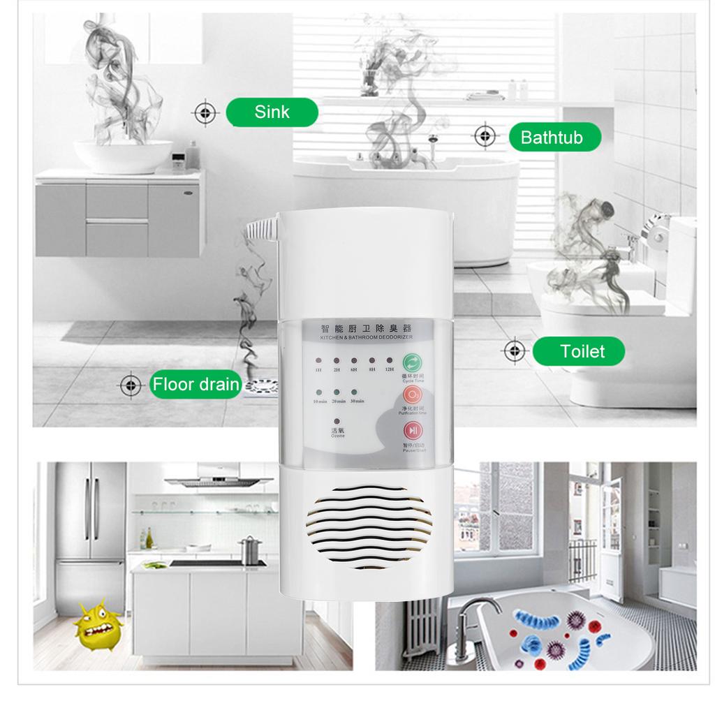Buy Mini Wall Mounted Ozone Deodoriser For Kitchen Bathroom Air ...