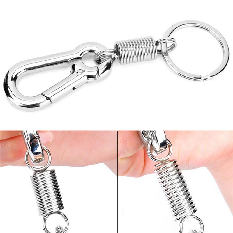Buy Stainless Steel Gourd Buckle Keychain Waist Hanging Retractable ...