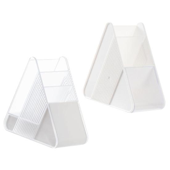 Cheap Triangle Pen Holder Multi-Compartment Cosmetic Storage Box with ...