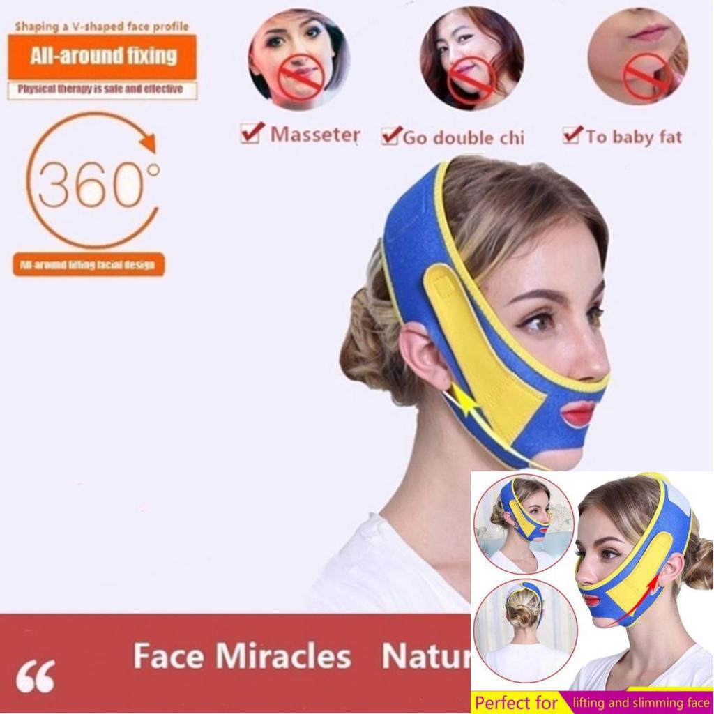 Buy H&B Shop Elastic Face Belt Strap Facial Massage Slimming Lifting ...
