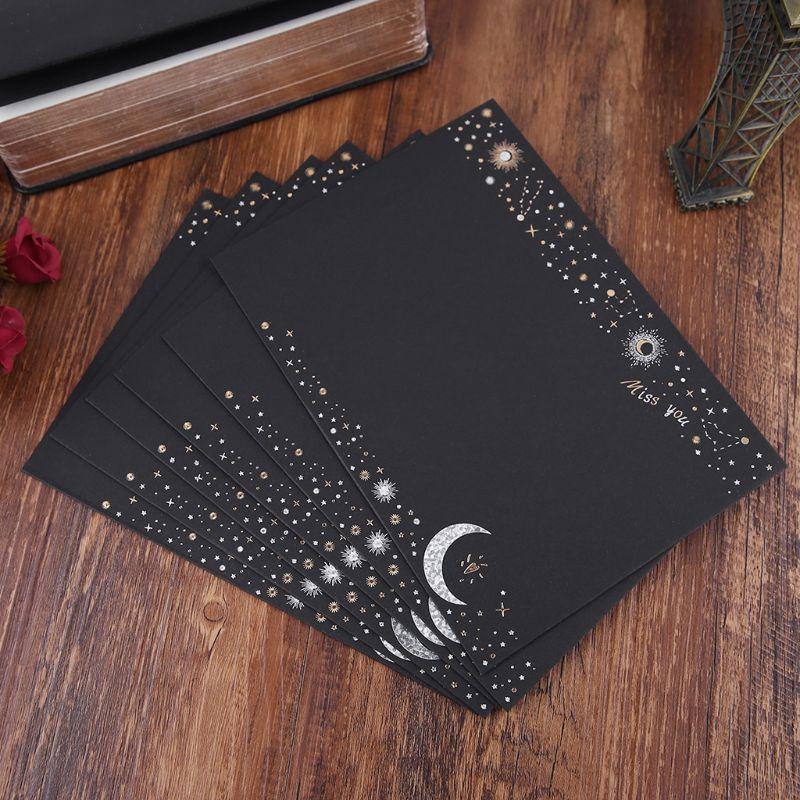 Buy 6pcs/pack Starry Sky Writing Letter Envelope Romantic Creative ...