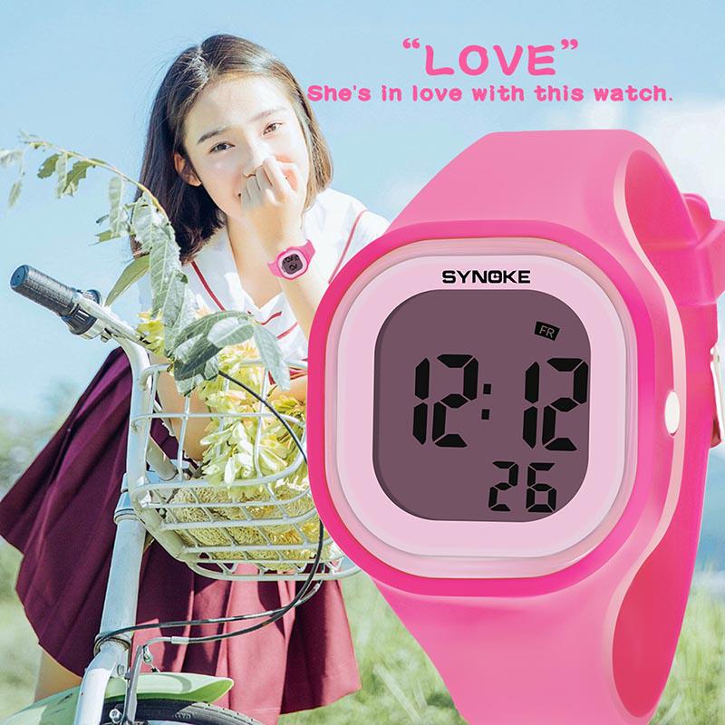 Buy Digital Children Waterproof Electronic Student Sports Watch Digital ...