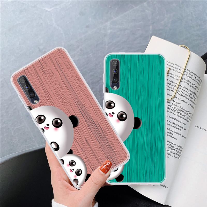 Buy Wood Grain Panda Fun Pattern Phone Case Soft TPU Silicone Cover for ...