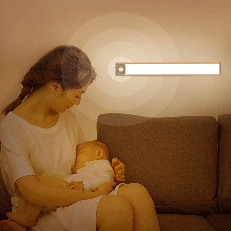 Buy Bedroom Night Lamp Closets Night Light USB Rechargeable Night Lamp ...