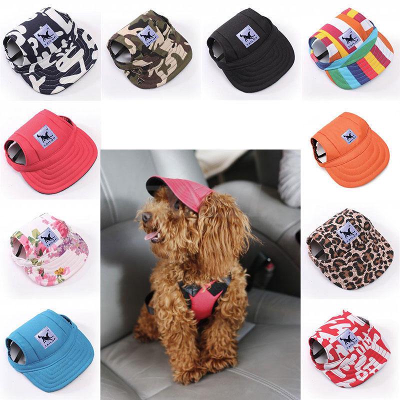 Buy Summer Dog Cute Print Cap Baseball Small Dog Outdoor Hat at ...