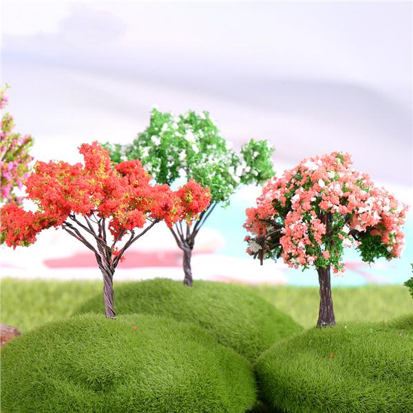 1Pc Snowflake Tree Simulation Plastic Life-like Model Plant for ...