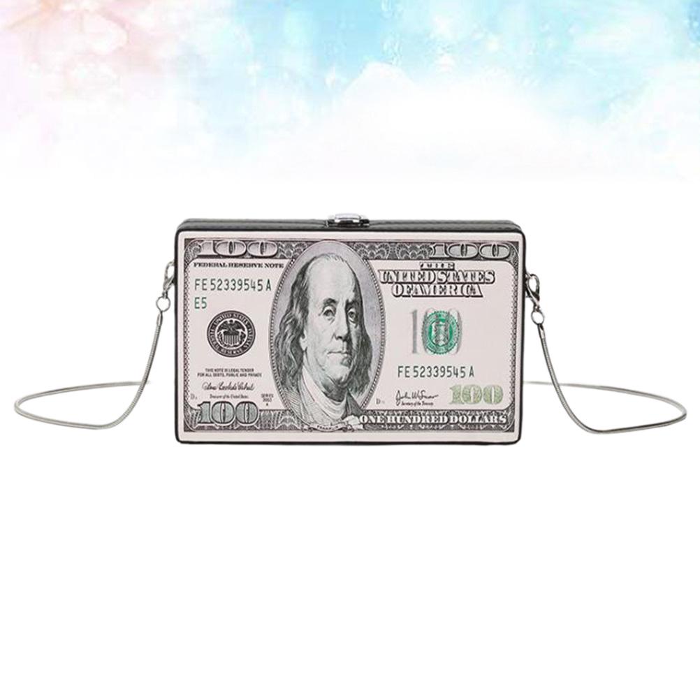 Buy Creative Shoulder Bag Simulation Dollar Pattern Messenger Bags ...