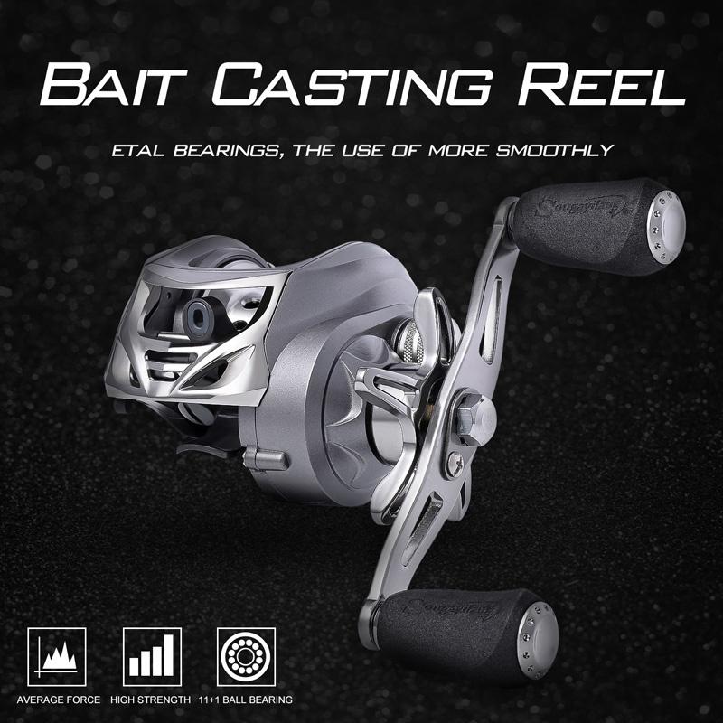 💰Köp billigt online Baitcasting Reel Dual Brakes 11+1 BB Left/right ...