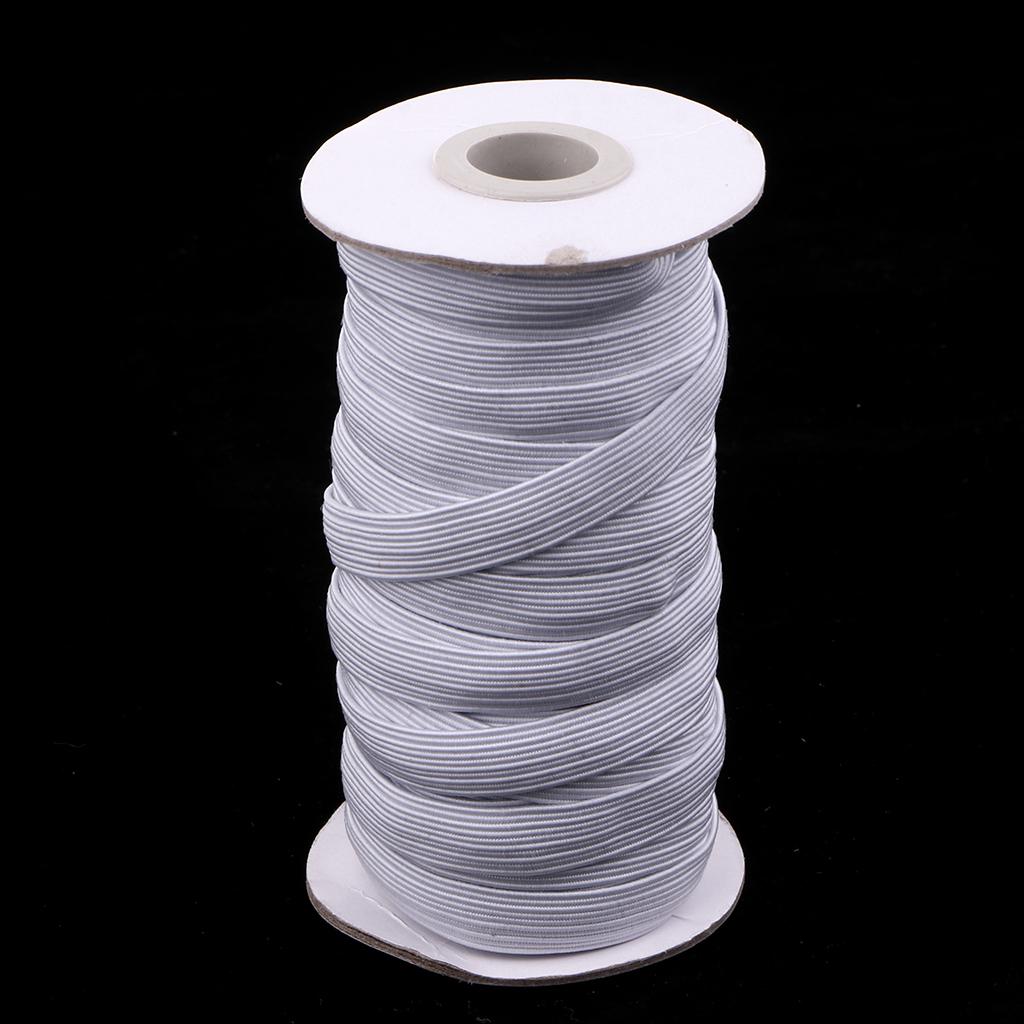 White Elastic Stretch Cord DIY Clothes Dress Sport Pants Sewing Trim ...