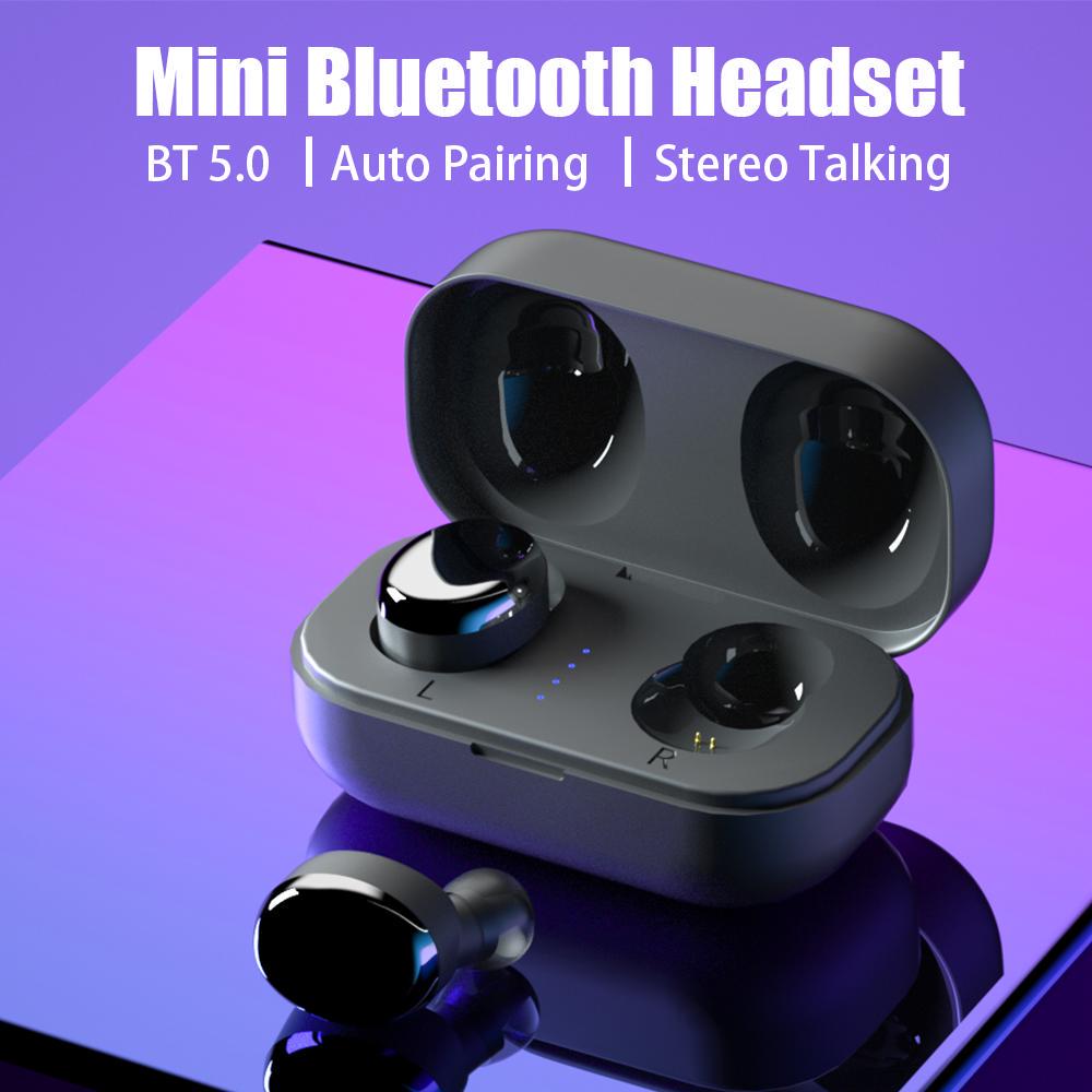 Buy TWS Bluetooth Wireless Earphone 5.0 Fingerprint Touch Control ...