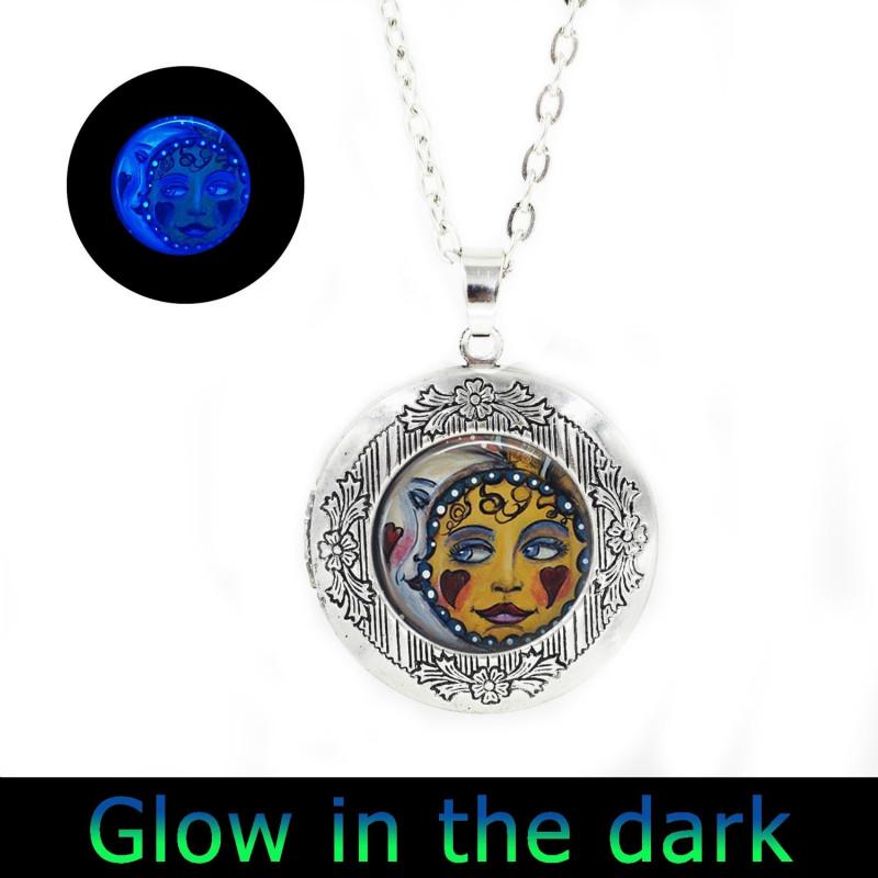Buy Glow Sun And Moon Locket Pendant ,Sun And Moon Locket Necklace at ...