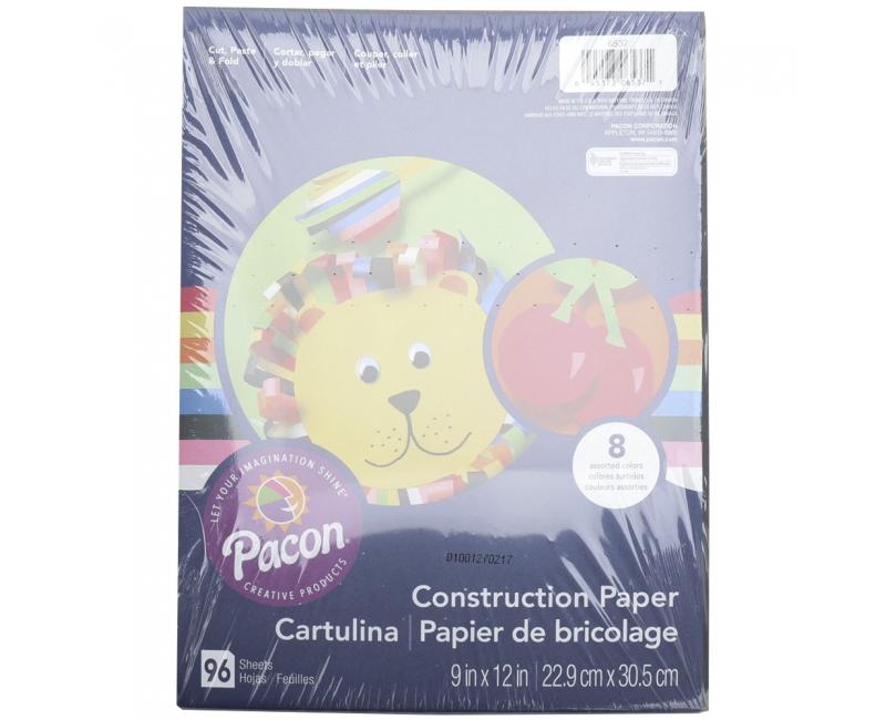 Buy Pacon Construction Paper 22.9 X 30.5cm 96 Sheets, 1 Pc., 8 Pc. at ...