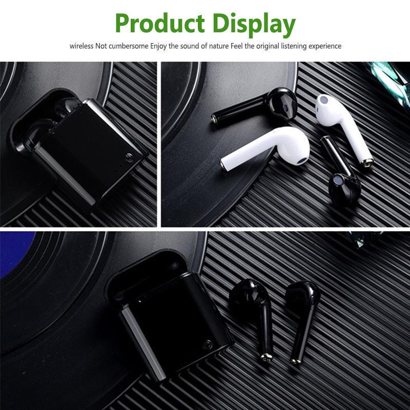 Buy I7 TWS Bluetooth Earphones Mini Wireless Earbuds Sport Handsfree ...