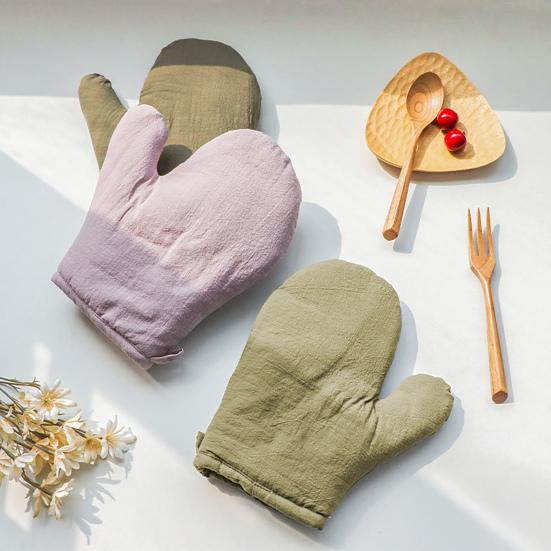 Buy Wear-resistant Heat-resistant Kitchen Mittens Excellent Cooking at ...
