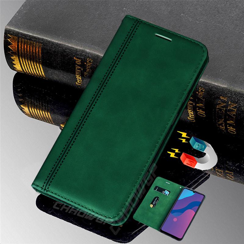 For Huawei Honor 9A Case Luxury Magnetic Leather Flip Phone Cases For ...