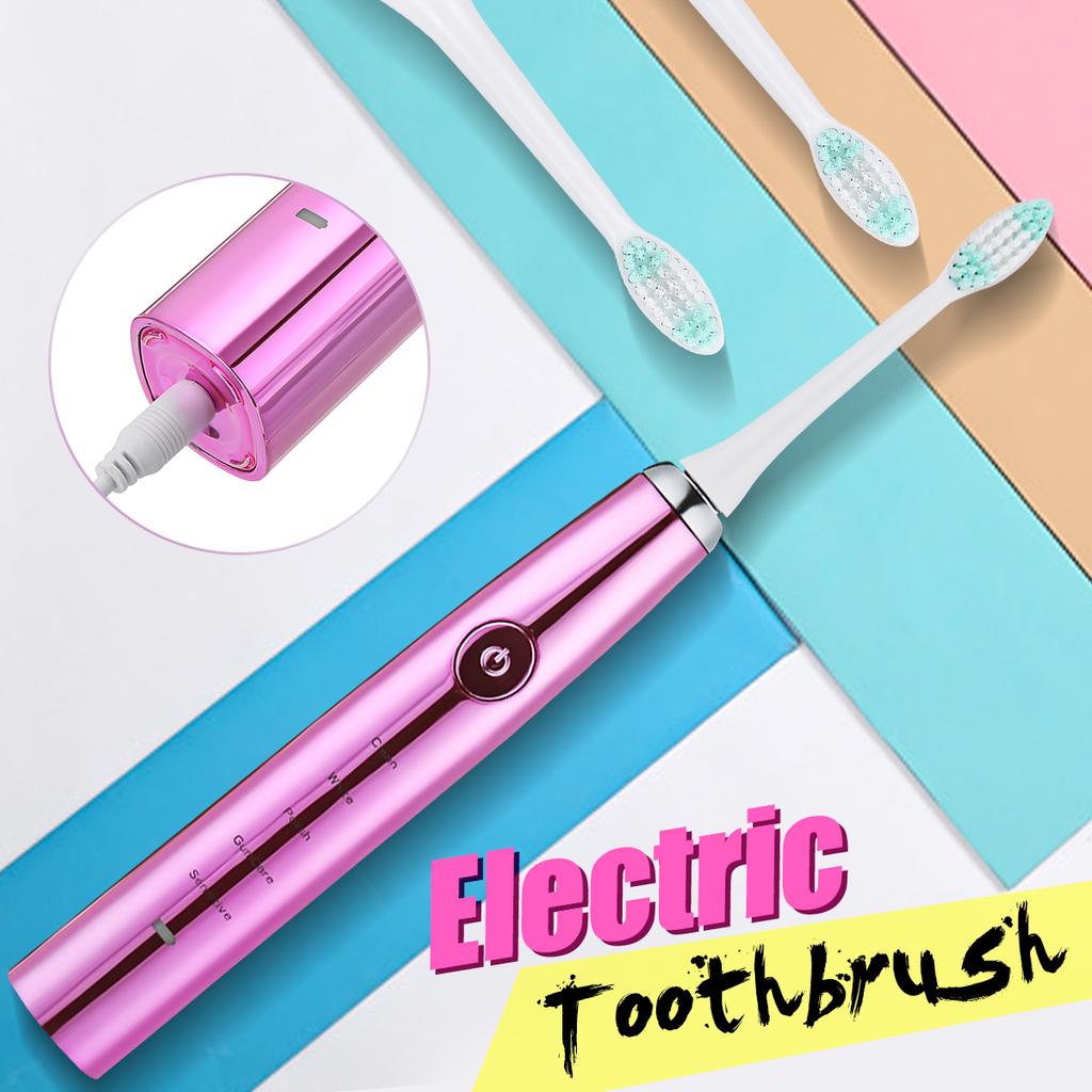 Buy Sonic Electric Toothbrush 5 Cleaning Modes USB Charging Power Tooth ...