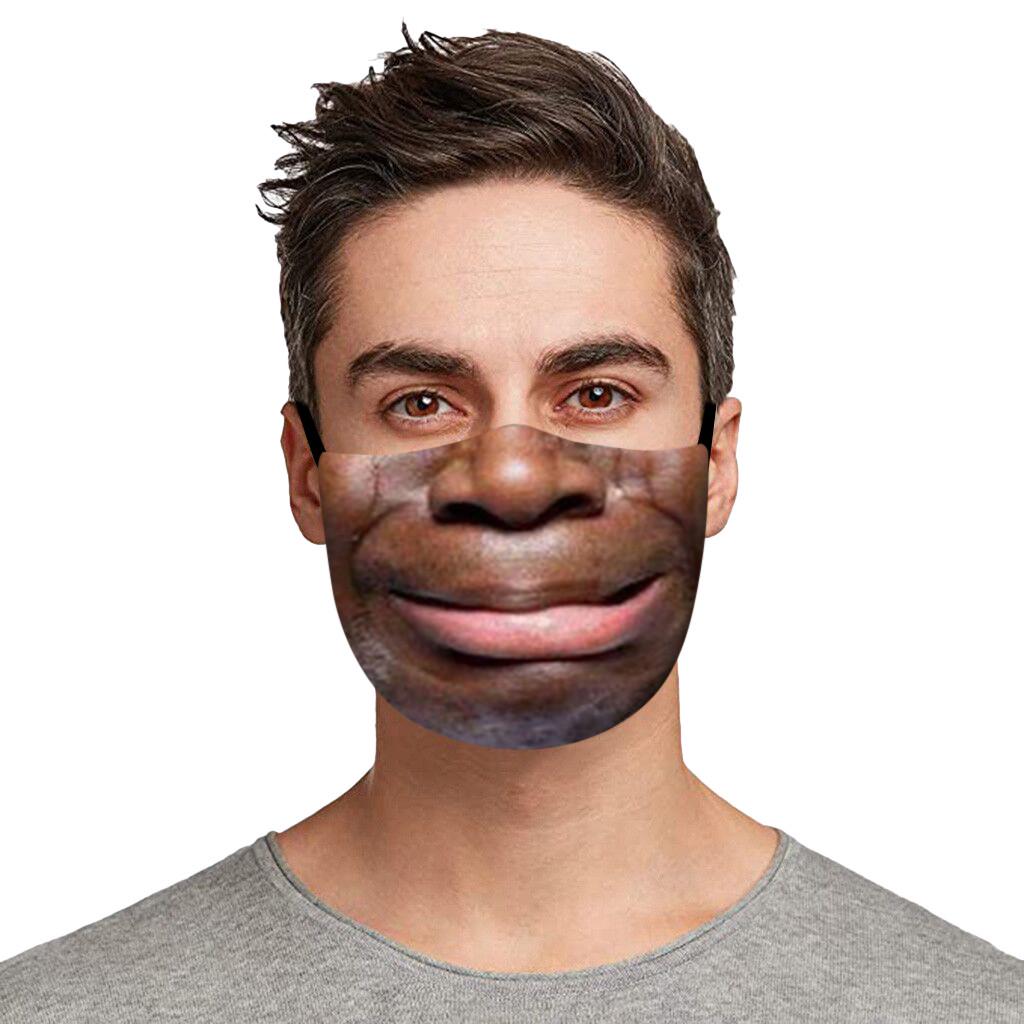Buy Adults Washable Reuse Face Mask Breathable Spoof Printed Funny ...