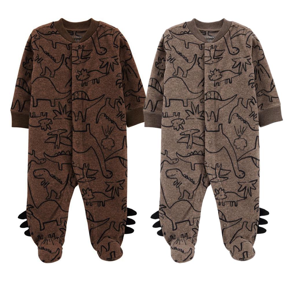Buy Autumn Baby Winter Jumpsuit Cartoon Dinosaur Long Sleeves Romper ...